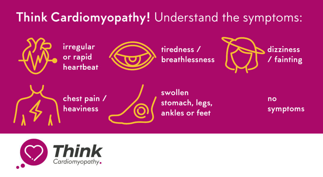"Think Cardiomyopathy" - Know the Symptoms - DCM Foundation
